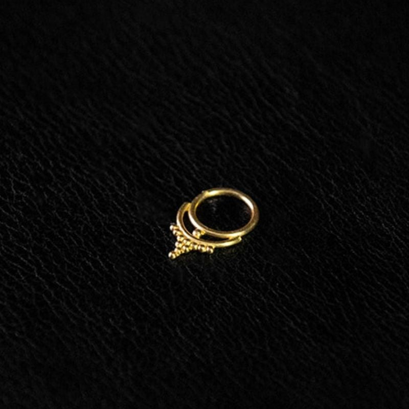 Crown | Septum Piercing - Gold – NOIR KĀLA